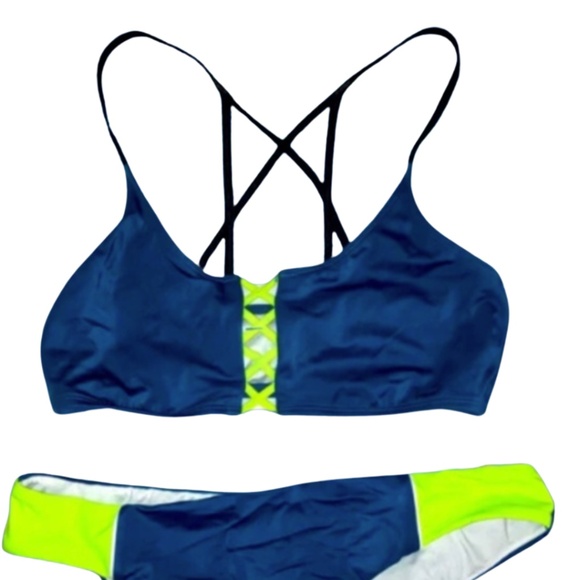 PINK Victoria's Secret | Swim | L Neon Swim Set | Poshmark